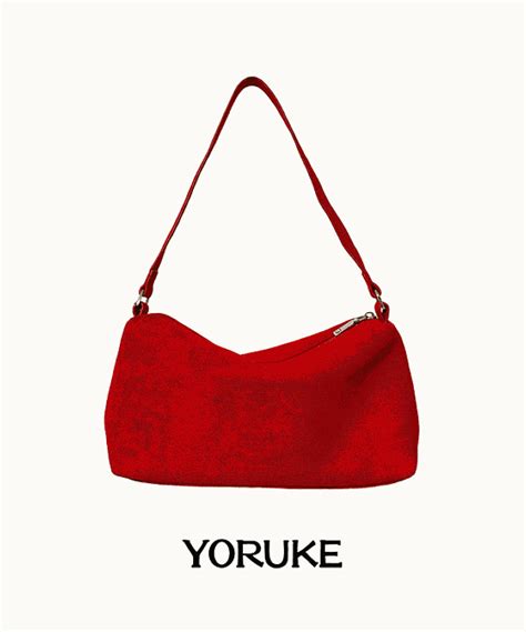 요루케 수납부자 바게트 스웨이드백 토트백 숄더백 4colors 레드백 브라운백 가을백 스웨이드 미니백 가을백 겨울백 회사원 학생가방 대학생가방
