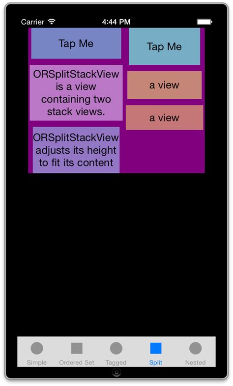 GitHub Orta ORStackView Vertically Stack Views Using Auto Layout With An Order Specific