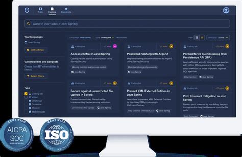 Secure Coding Training And Learning Platform Scw