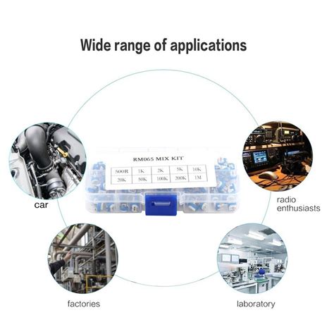 100pcs Rm065 Trimpot Potentiometer Assortment Kits Vicedeal