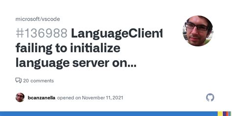 languageclient failing to initialize language server on 1 62 1 · issue