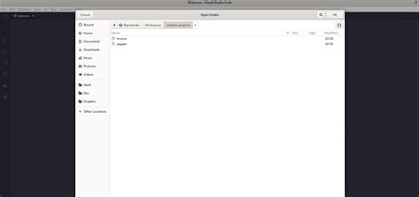 vscode s filedialog overwrites the file managers nautilus show