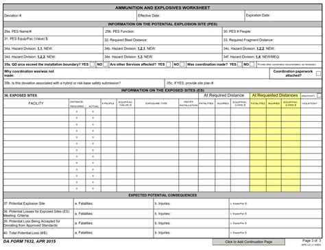 Da Form 7632 Deviation Approval And Risk Acceptance Document Darad