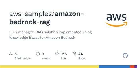 Github Aws Samplesamazon Bedrock Rag Fully Managed Rag Solution