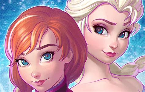 Обои девушка лицо фильм красота Frozen Disney Anna Art на