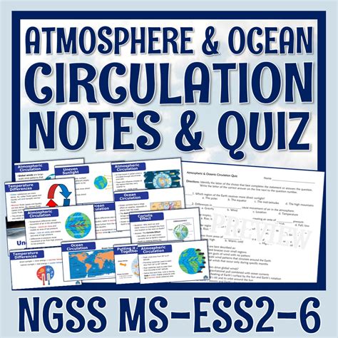 Atmospheric And Oceanic Circulation Notes And Quiz Flying Colors Science