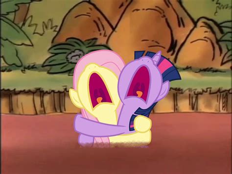 Twilight Sparkle And Fluttershy In Quicksand By Omega Shinx On Deviantart