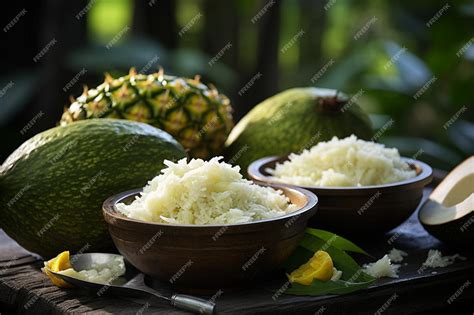 Premium Photo Breadfruit Breadfruit Being Used In A Traditional