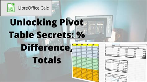 Unlocking Pivot Table Secrets Difference Totals YouTube