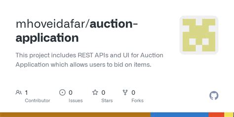 Github Mhoveidafarauction Application This Project Includes Rest