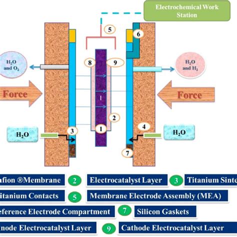 E Schematic Diagram Of Pem Water Electrolyzer System Download