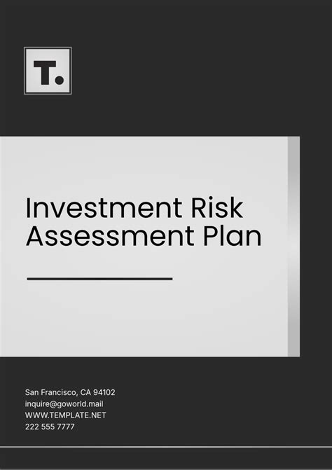 Free Investment Risk Assessment Plan Template To Edit Online