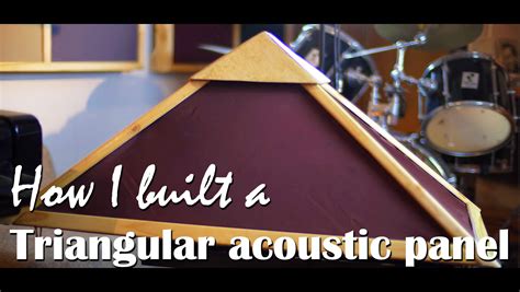How I Built An Acoustic Panel Triangular My Blog Arik Livnat