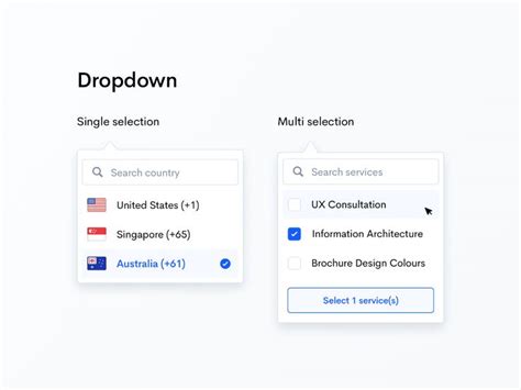 🏜components Single Selection And Multi Selection The Selection