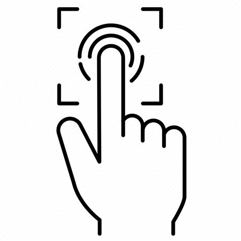 Fingerprint Identity Recognition Scan Scanner Scanning Icon