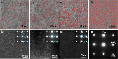 sem ebsd phase maps of the 0cr a 3cr b 6cr c and 9cr d