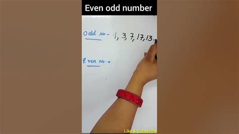 Even Odd Number Shorts Even Evenodd Maths Trending Shortvideo Mathematics Number