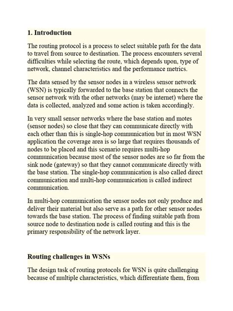 routing protocols pdf computer network wireless sensor network