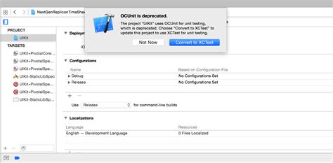 Ios Xcode 7 Unable To Convert Ocunit To Xctest Stack Overflow