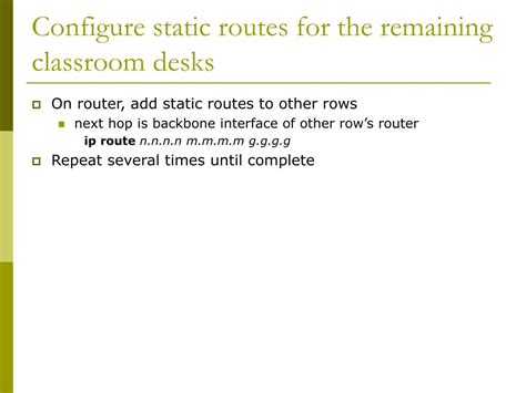 Ppt Static Routing Exercise Powerpoint Presentation Free Download