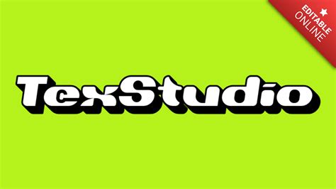 TexStudio | Y2K 3D Font | Text Effect Generator