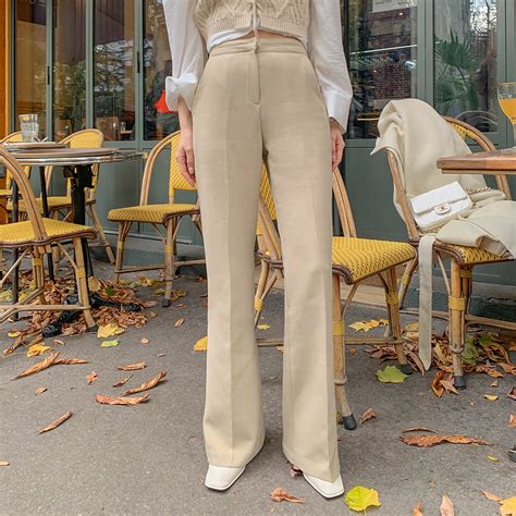 워너비뮤즈 무배🚀 롱다리핏🤍겨울원단 스판최고 도톰 촤르르 롱 세미 부츠컷 포켓 슬랙스 데일리 베이직 하이웨스트 스판 팬츠 올드머니룩 하객룩 크리스마스룩 3col