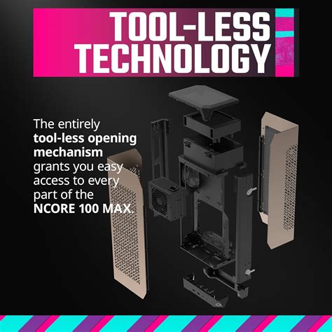 Cooler Master Ncore 100 Max Bronze Itx Sff Tower Case Custom 4 724 In Aio 850w Sfx Gold Atx3 0