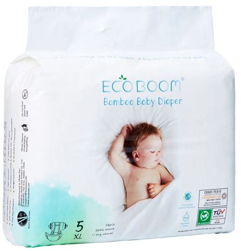 Бебешки бамбукови пелени Eco Boom 5 28 броя Добра цена Ozonebg