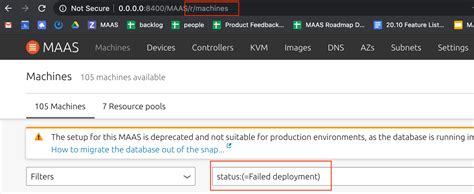 Machine Listing Filters No Longer Reflected In Issue Canonical Maas Ui GitHub