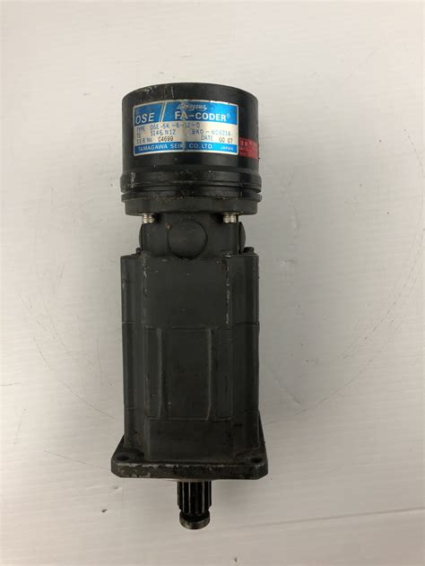 Mitsubishi Ha 230 S Ac Servo Motor With Tamagawa Fa Coder Metal Logics Inc