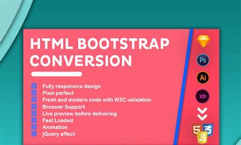 Convert Figma Design To Html Css And Bootstrap By Abrars11 Fiverr