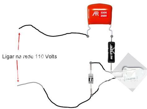 Ligar LED no 220v Capacitor de Poliester esta correto Eletrônica Fórum do Clube do Hardware