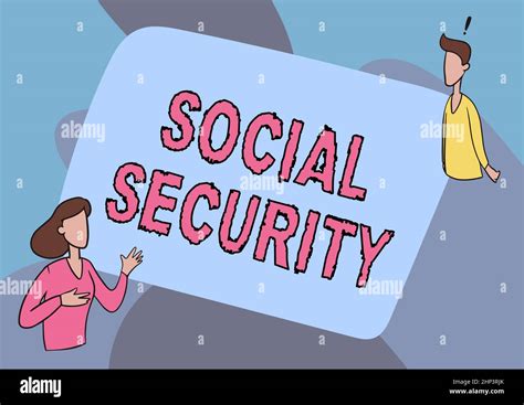 Inspiration Showing Sign Social Security Word Written On Assistance From State Showing With