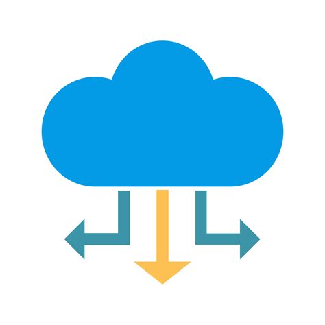 Cloud Data Distribution Line Icon 8111095 Vector Art At Vecteezy