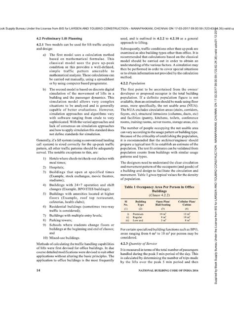 Lift Traffic Analysis Pdf