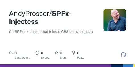 Github Andyprosserspfx Injectcss An Spfx Extension That Injects Css On Every Page