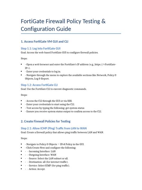 Fortigate Complete Configuration Guide Pdf Firewall Computing Virtual Private Network