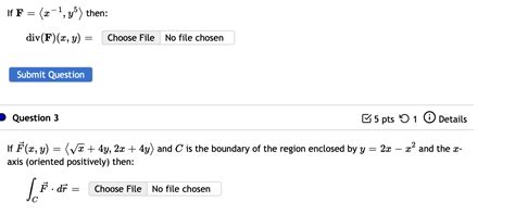 Solved If F X Y Then Div F X Y Question Pts Chegg Com