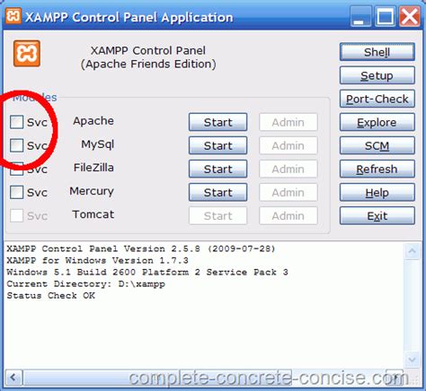Installing Xampp Apache Server Mysql And Php Complete Concrete