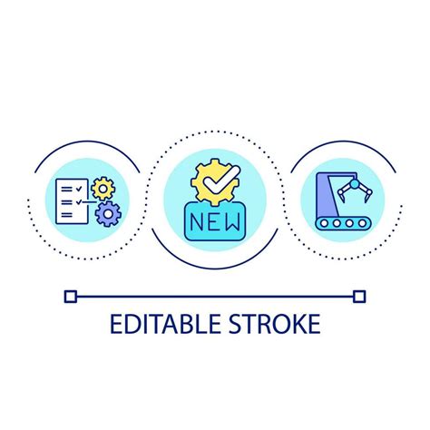 Involve Innovation In Business Loop Concept Icon Provide New