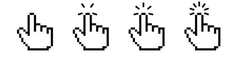 click cursor icon computer mouse pointer arrow vector image