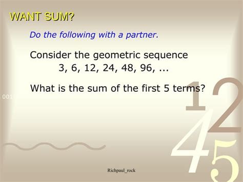 finite geometric series ppt