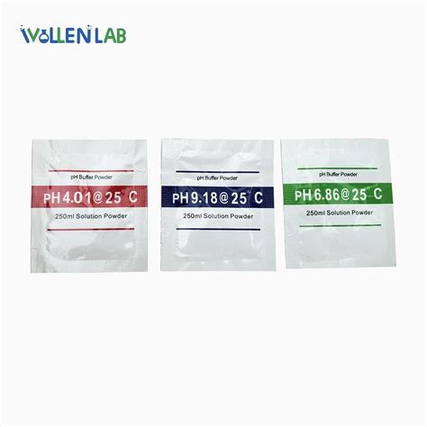4.01 6.86 9.18 Calibration Point pH Buffer Solution Powder in pH Meter - pH Buffer Powder and pH ...