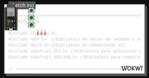 Estação Meteorológica Com Display Oled Wokwi Esp32 Stm32 Arduino