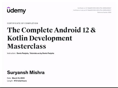 Suryansh Mishra On Linkedin Development Android Udemycourses
