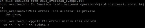 c friend ostream can t access private member stack overflow