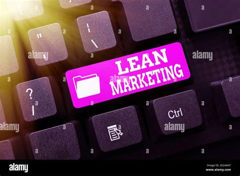 Writing Displaying Text Lean Marketing Concept Meaning In Charge Of Testing Retailing Strategy