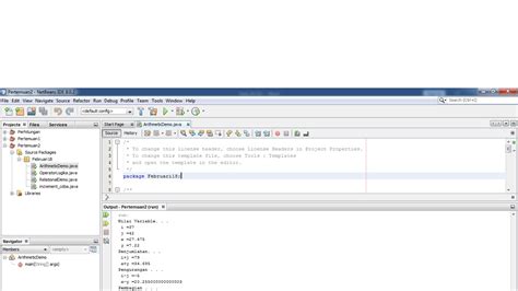 DailyIT Contoh Program Java Perhitungan Dengan NetBeans