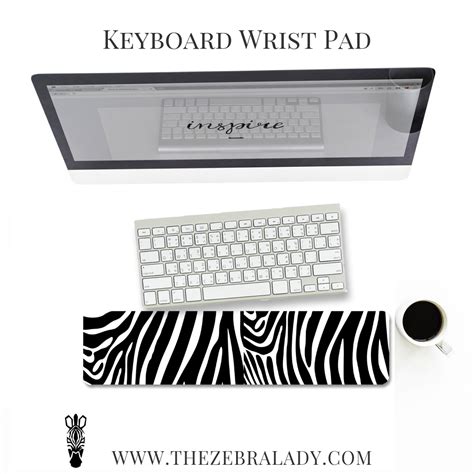 fashion zebra print keyboard wrist pad — the zebra lady