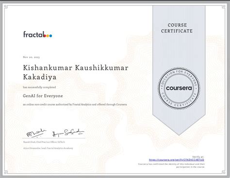 Kishan Kakadiya 🚀 On Linkedin Ai Genai Machinelearning Aiml Coursera Generativeai